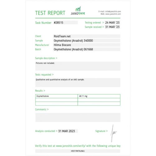 Oxymetholone (Anadrol) | Hilma Biocare | Acheter avec livraison ...