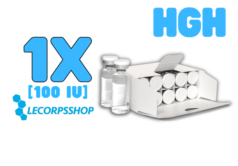 HGH (Human Growth Hormone) 100 IU liquide 1flacon x 50 IU "White Label ...
